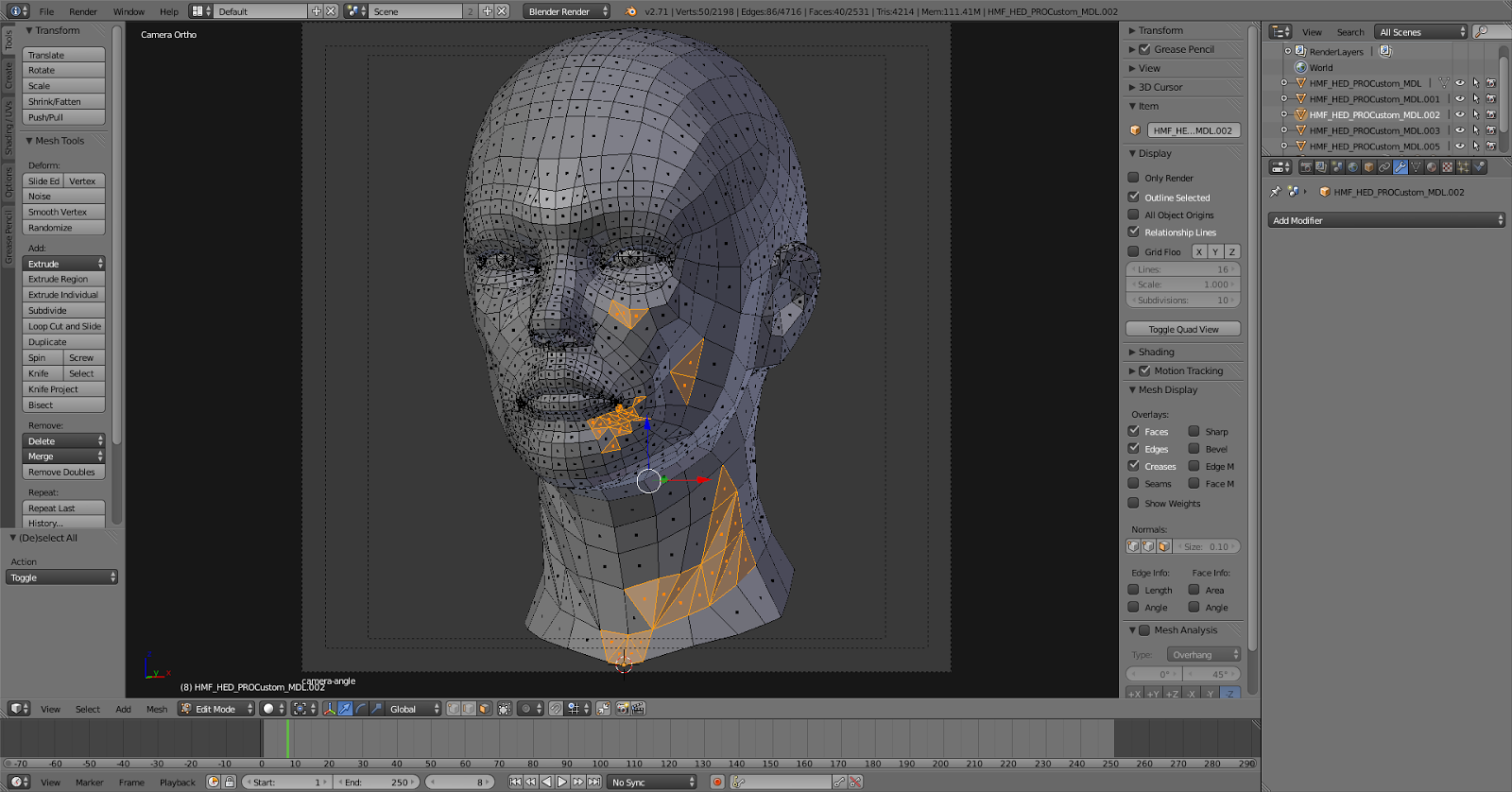 Building Stuff, Makin' Friends: Hair Physics and Face Remesh