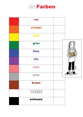 EL ALEMAN NO ES DIFICIL: VOCABULARIO: LOS COLORES (Die Farbe)