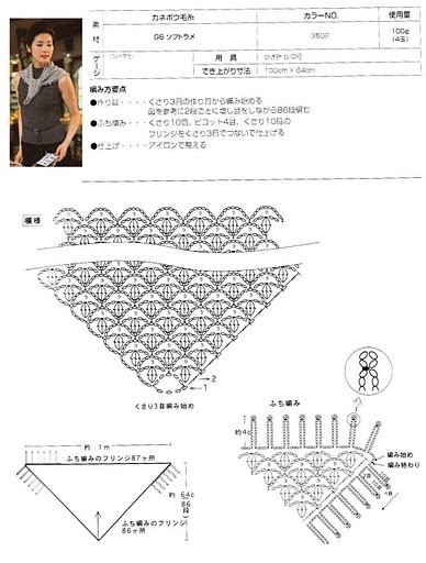 Tina's handicraft : 72 charts for crochet shawl