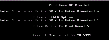 c++ program to find area of circle using functions ~ C++ Programming ...