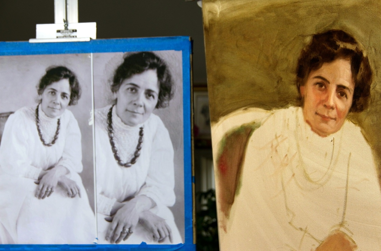 Susan Boone Durkee: Isabel Lyon's Portait is finished!