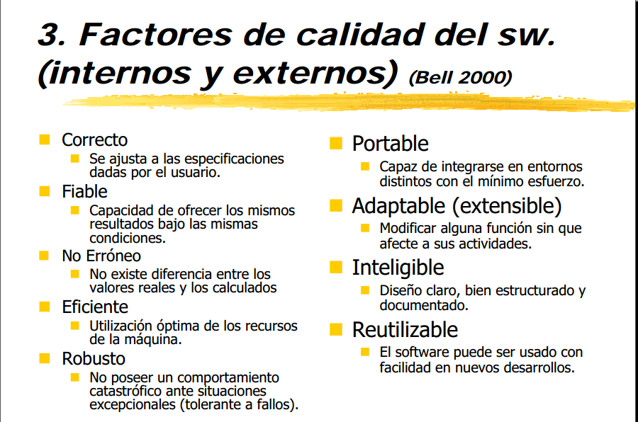 Unidad 5. Calidad de Software