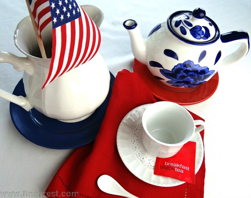 The Nest at Finch Rest: July 4th Tea for One