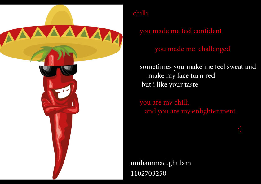 creative studies: Group Chili poem