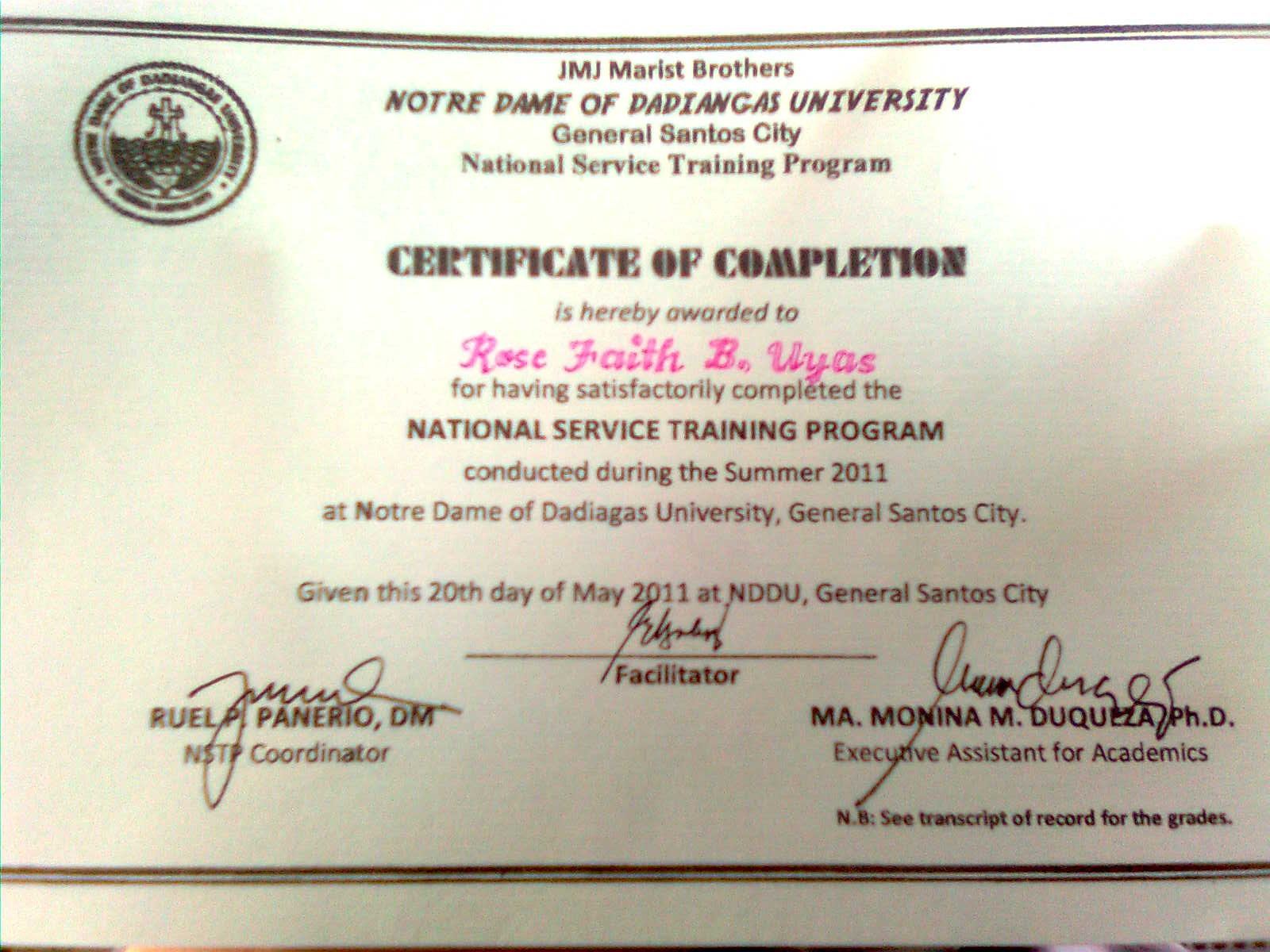 Faithfully17: NSTP Culmination!!!