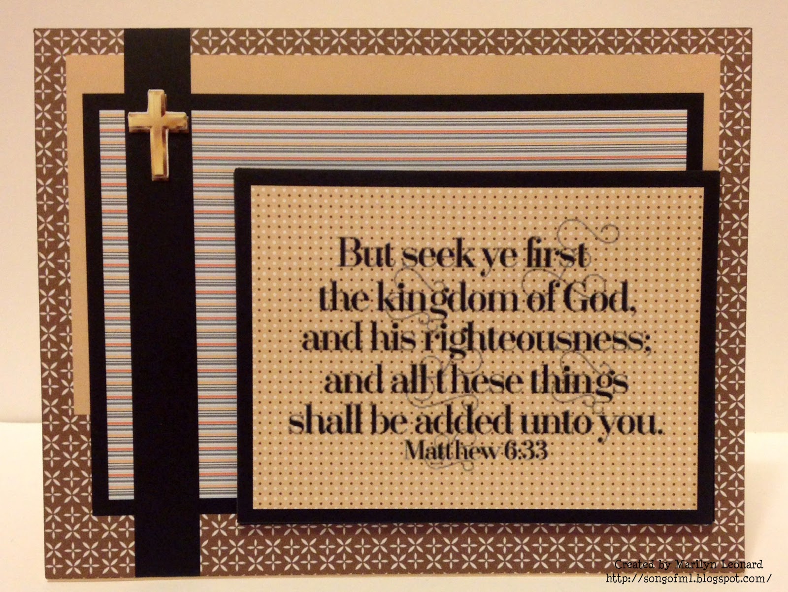~ Marilyn's Crafts ~: Seek Ye First the Kingdom of God ~ Marilyn's Crafts ~: Seek Ye First the Kingdom of God