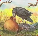 The wise thirsty crow | Moral stories with life lessons, witty Quotes ...