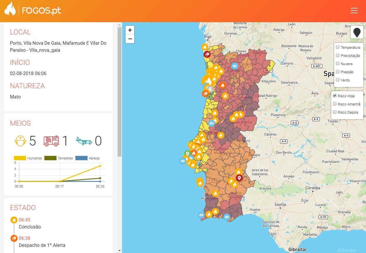 Novo Fogos.pt preparado para enfrentar Verão de 2018 | Aberto até de ...