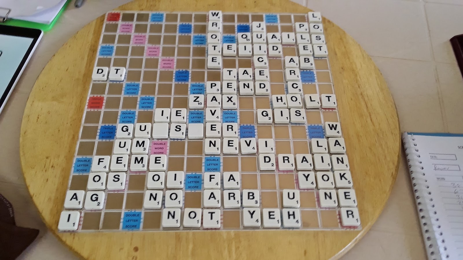 Scrabbling Away: pyramid words