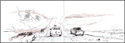 art plein air: SKETCHING WHILE SOMEONE DRIVES – Four different drawing ...