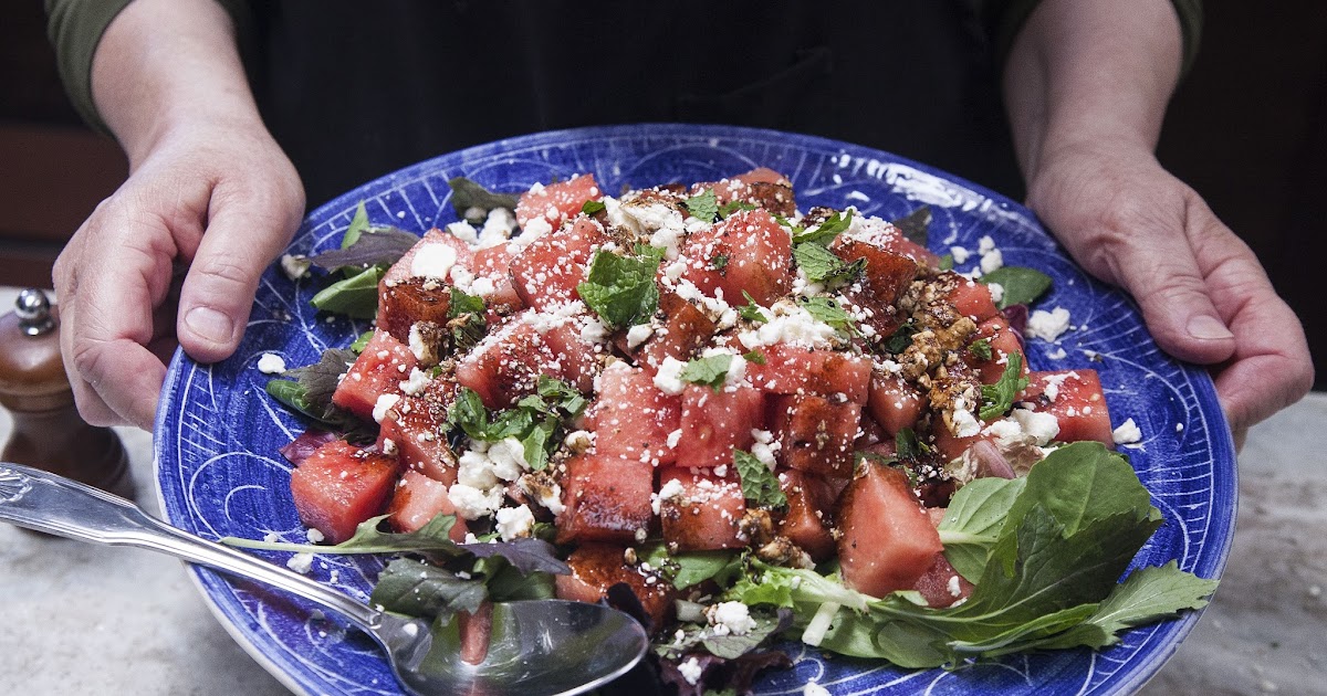 The Colors Of Indian Cooking: Fast Food For Hot Days, Watermelon Feta ...