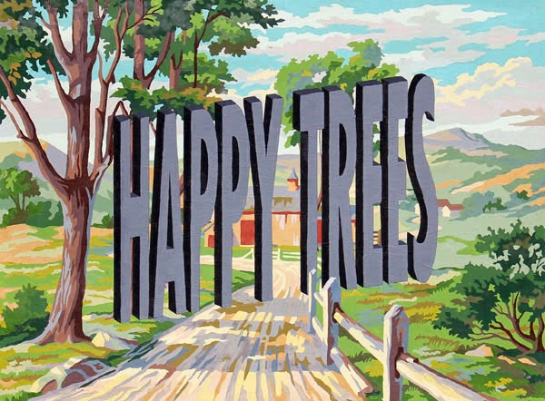 365 Projects: Happy Trees Vintage Paint By Number Painting - Arts and ...