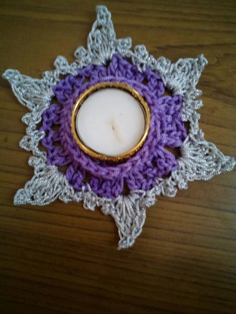 Sweet Nothings Crochet: TEA LIGHT HOLDER 2