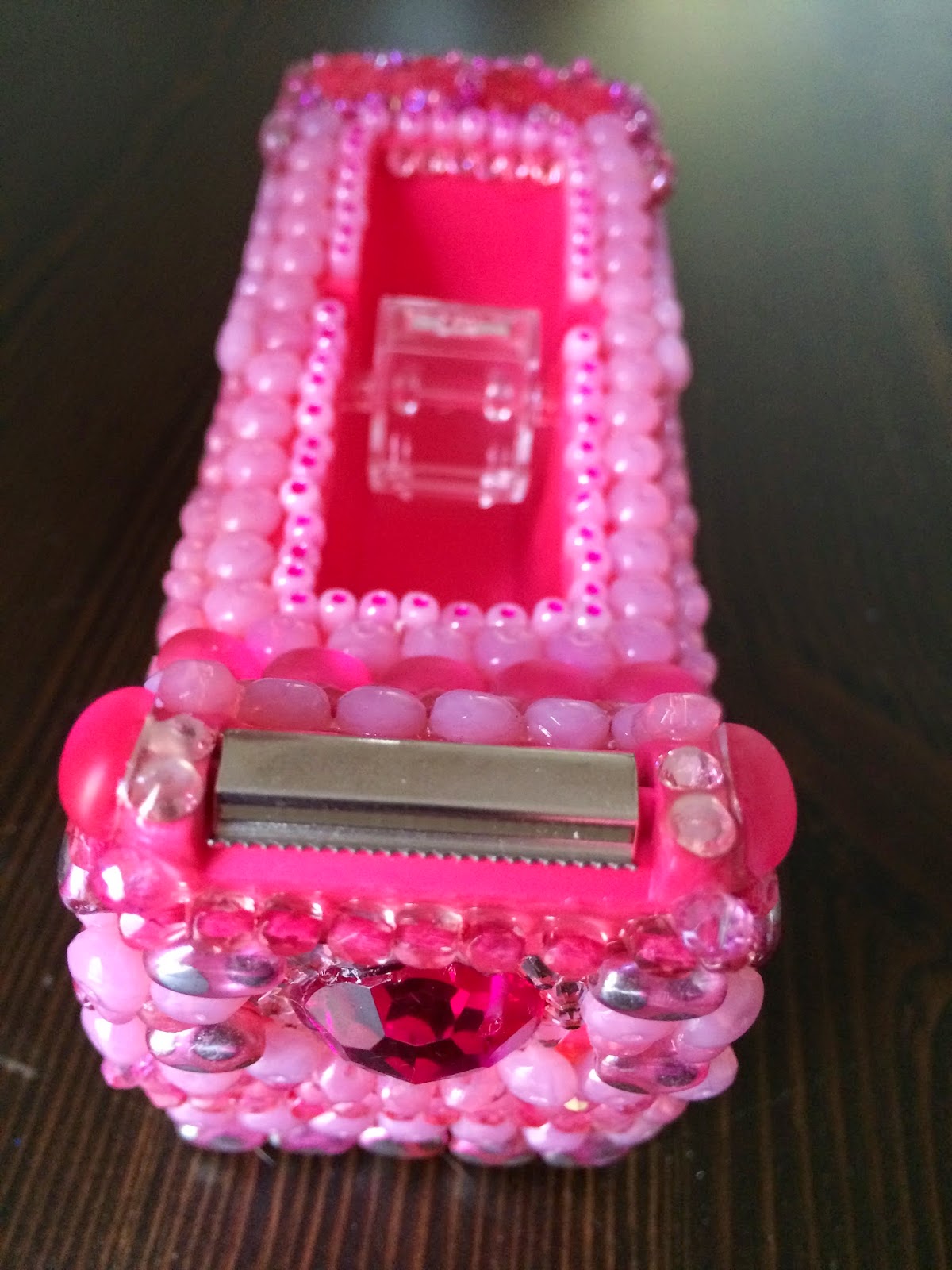BEAD: Pinky pink pink tape dispenser