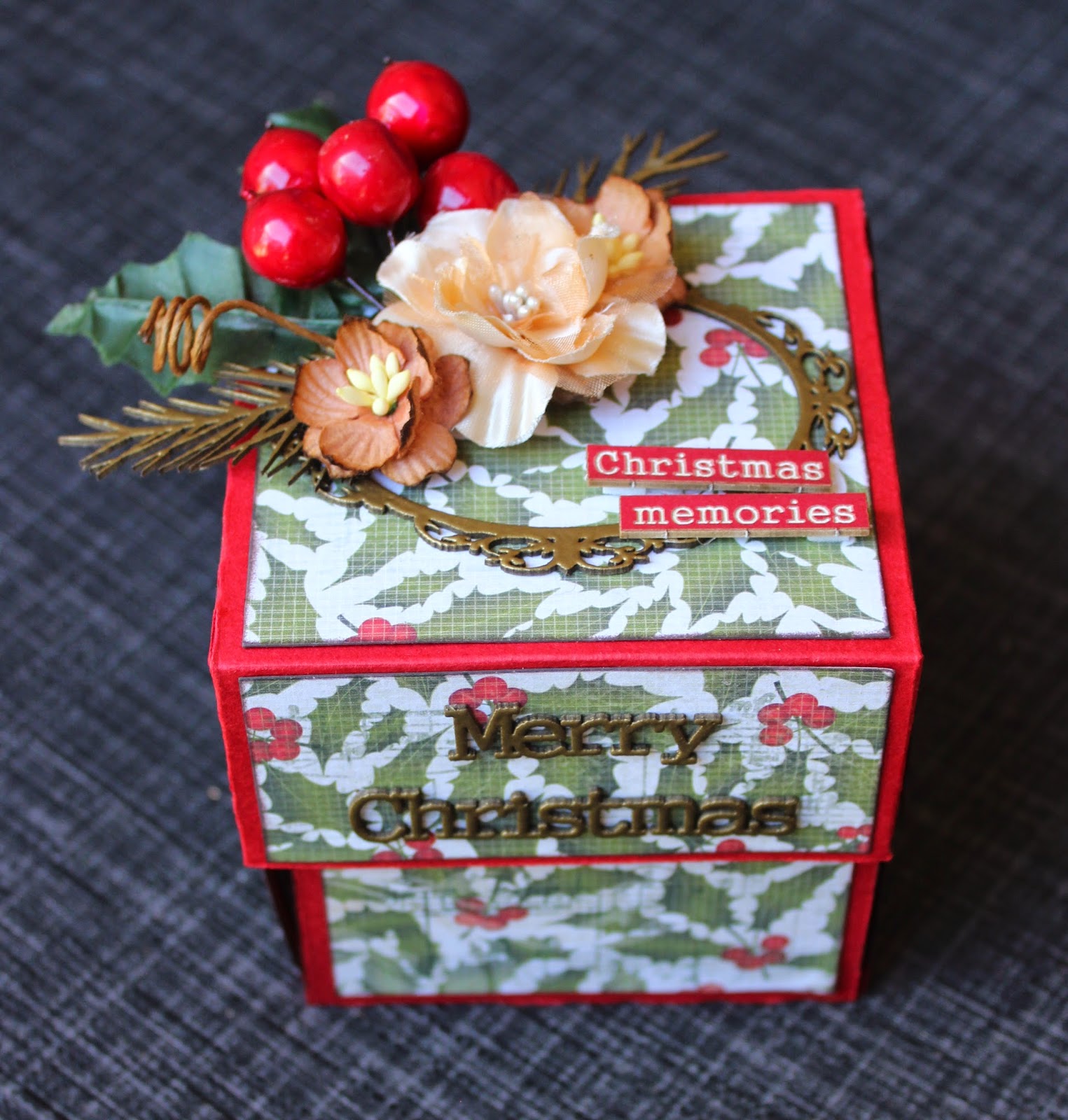 Scrapmatts: Exploding Box - Christmas Style