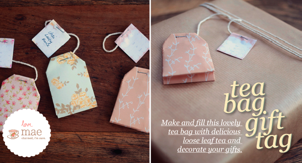 Tea Bag Gift Tag Tutorial | Love Mae Blog