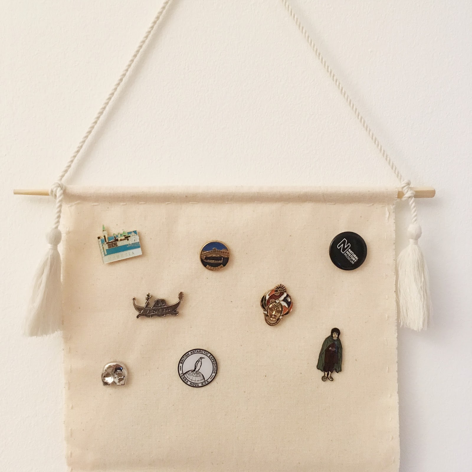 Teen DIY: DIY Enamel Pin Display Banner