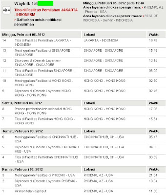 Tracking Pembelian dan Pengiriman Barang Dari Amazon Via DHL