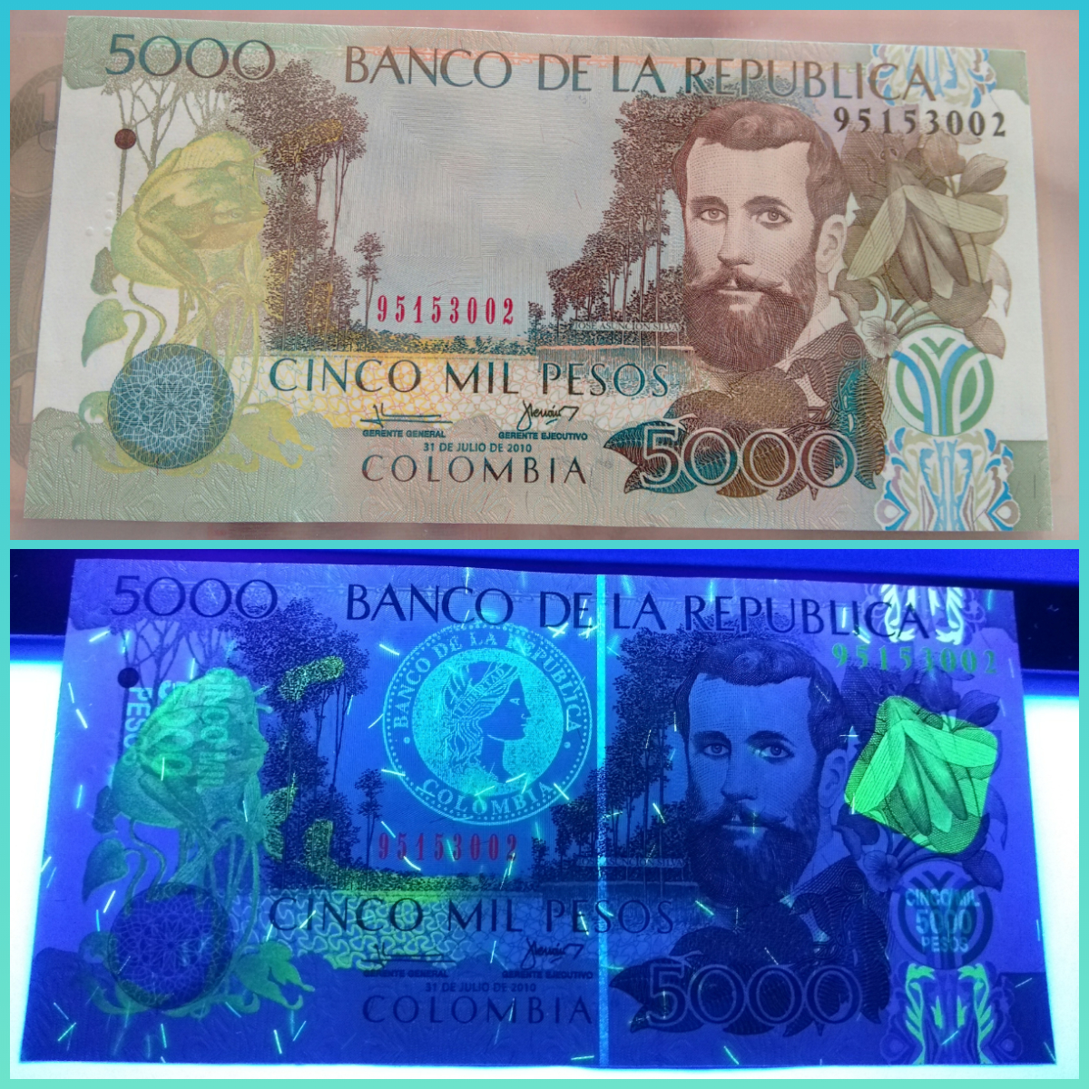 Coleccion De Billetes Y Monedas numismatica 5000 Pesos Colombia 2010