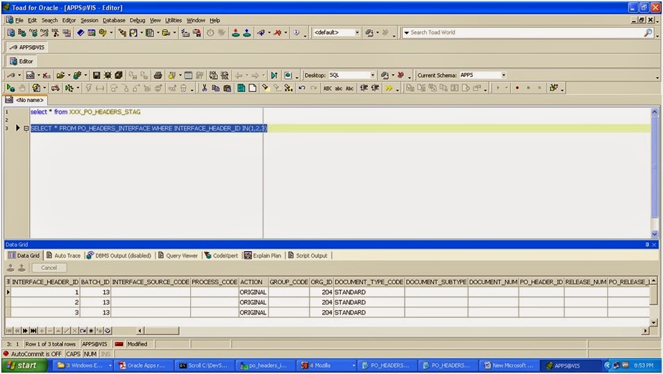 Interfaces in oracle apps(R12) technical: PO INTERFACE