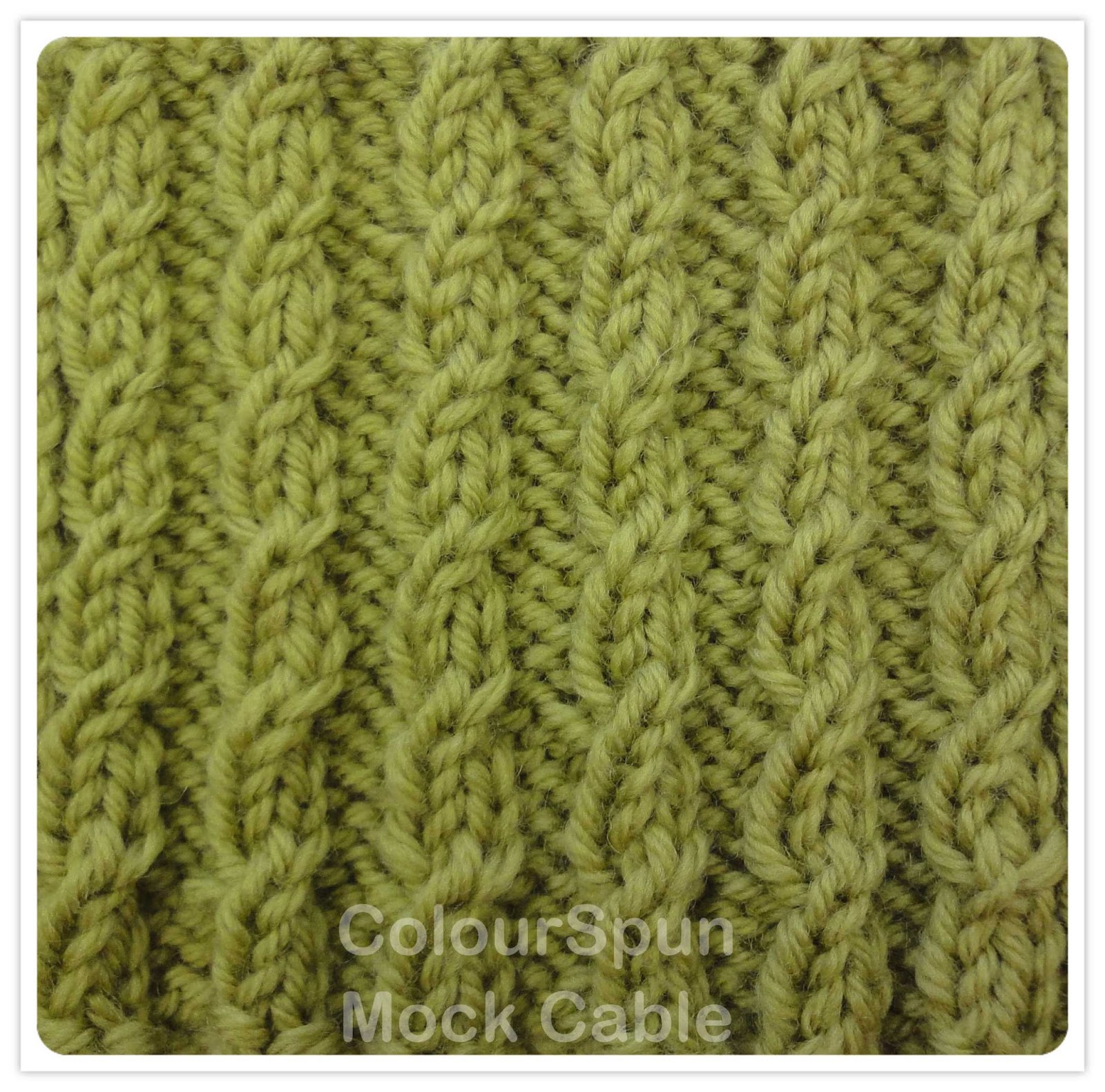 ColourSpun: ColourSpun In Stitches - Mock Cable
