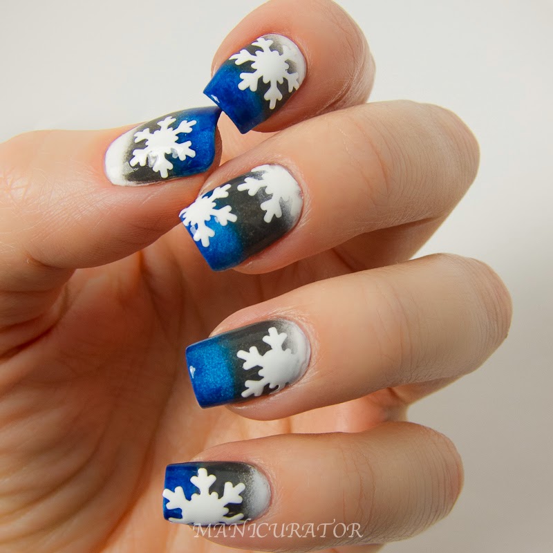 snowflake nail art fsahion | Unveiled Fashion