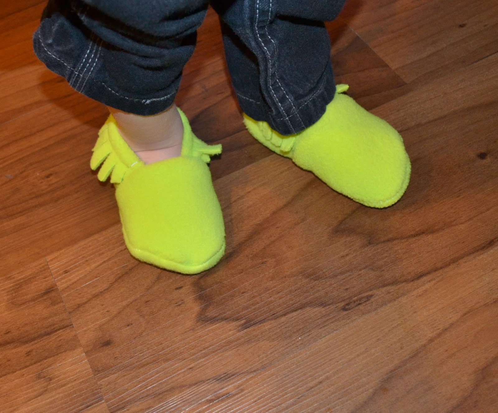 Free Fleece Slipper Pattern - Adjust Size with a Copy Machine