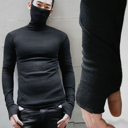 Ninja Turtle-Neck Mask Armwarmer Tee-Tee 12 | Fast Fashion Mens Clothes ...