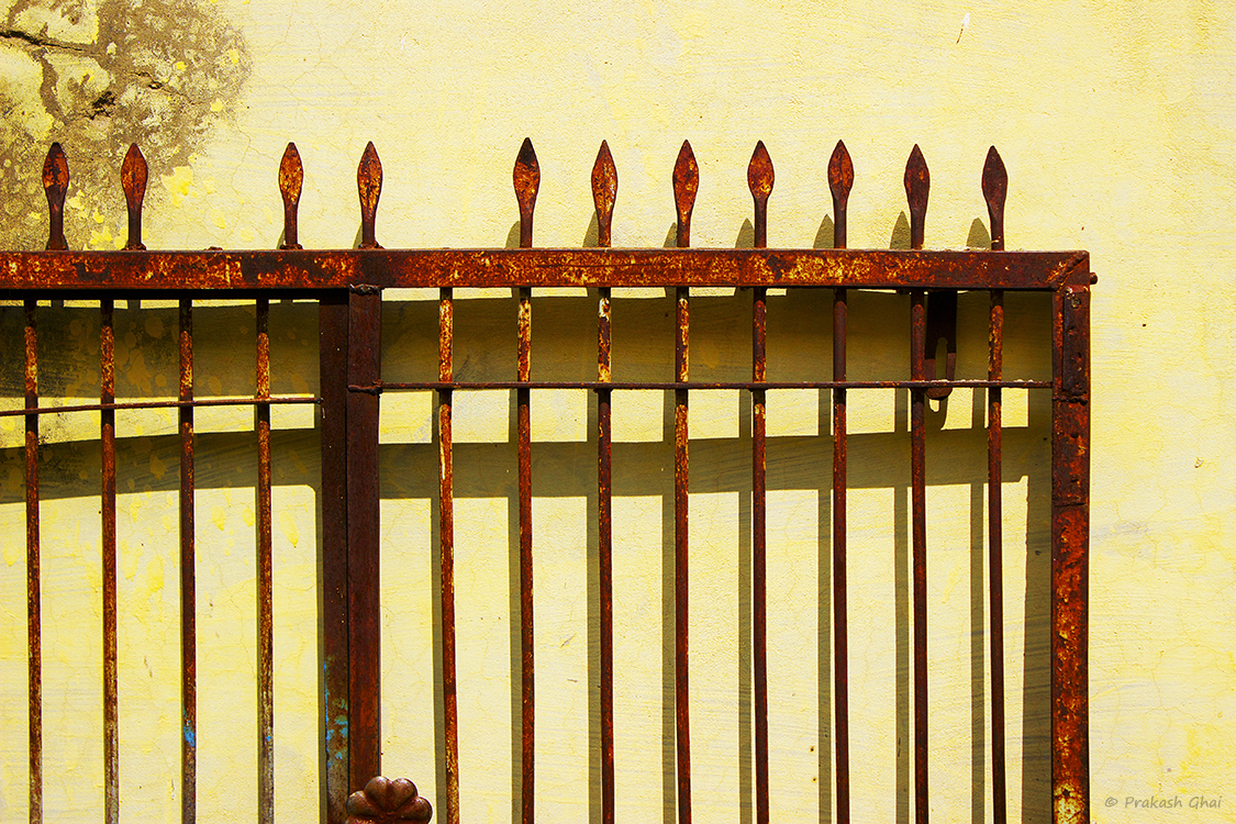 Minimalist Photography - by Prakash Ghai: Rusty Entrance Gate