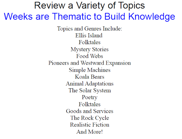 Literacy & Math Ideas: 35 Weeks of Daily Reading Comprehension (Grade 4)
