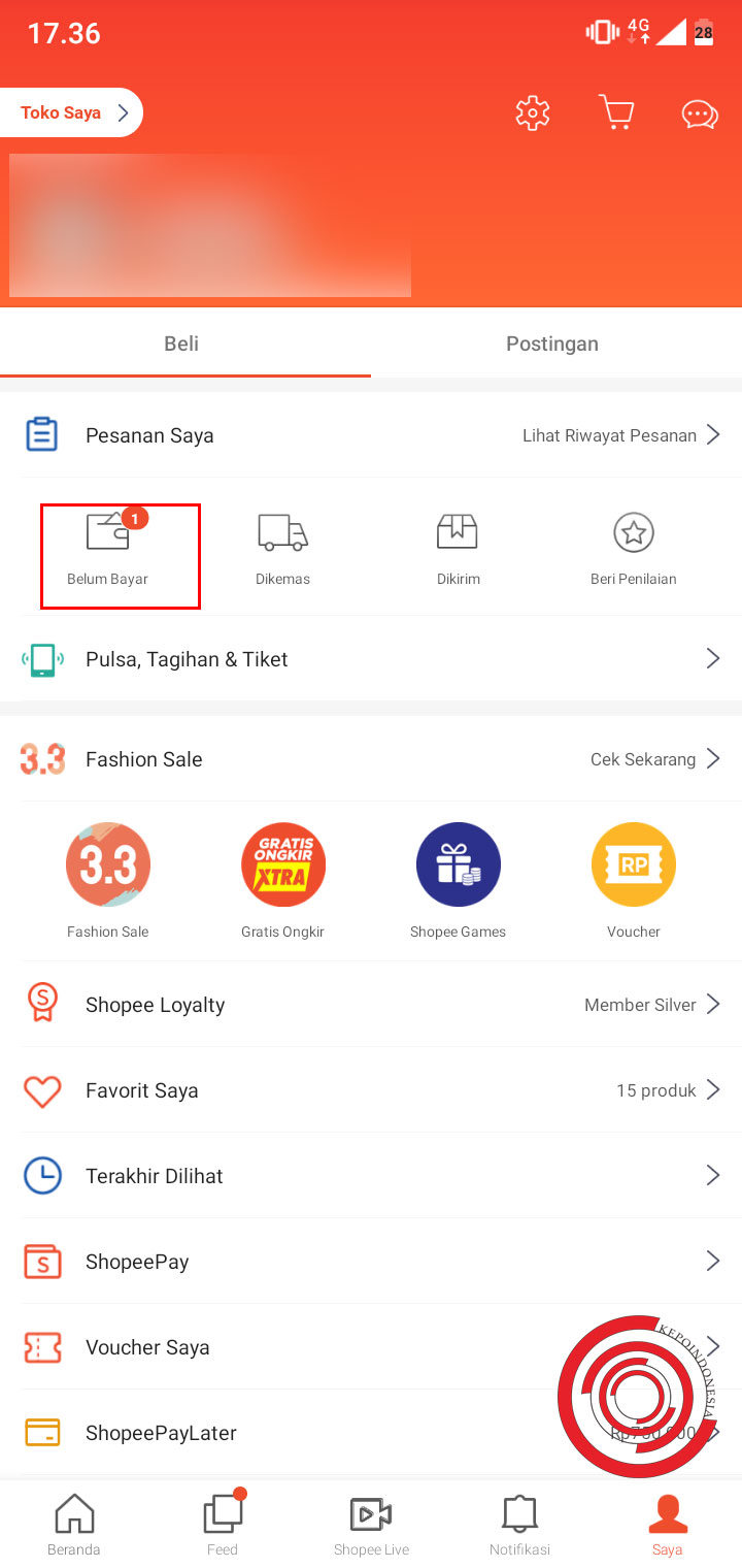 Cara Melihat Kode Pembayaran Shopee Yang Hilang atau Lupa - KEPOINDONESIA