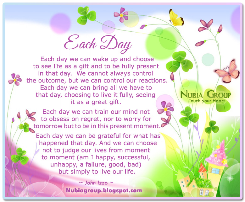* Nubia_group Inspiration *: Each Day