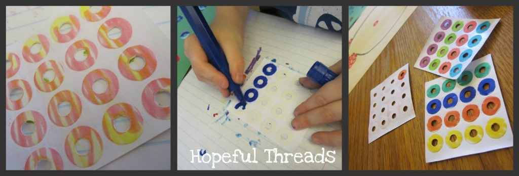 Hopeful Threads: Impromptu Sticker Art!