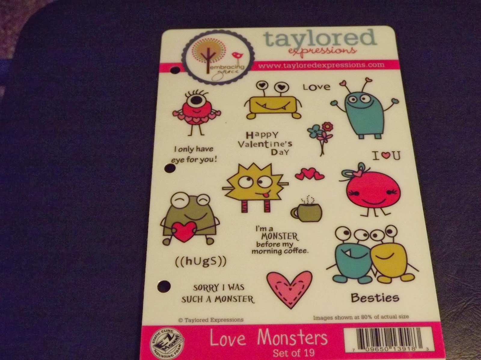 Nanny's Pansy Patch: Love Monster Valentine Card