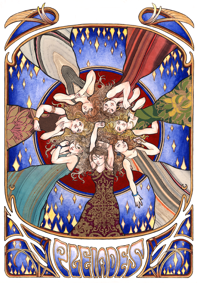 MARISSABIDILLA: Psychedelic "Pleiades" Poster