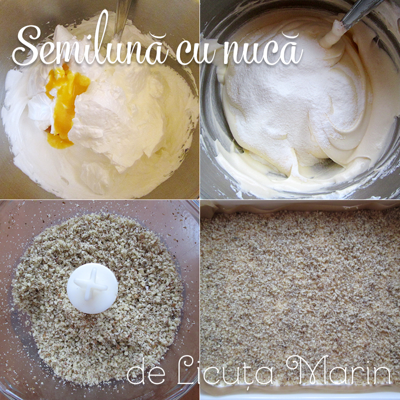 Din bucătăria mea: Prajitura Semiluna cu nuca