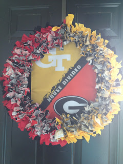 The Negs Relaxin' at Fort Jackson: House Divided Wreath DIY