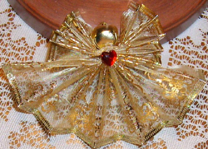 Better Budgeting: Homemade Christmas Ornaments: Angels with Fan Folded ...