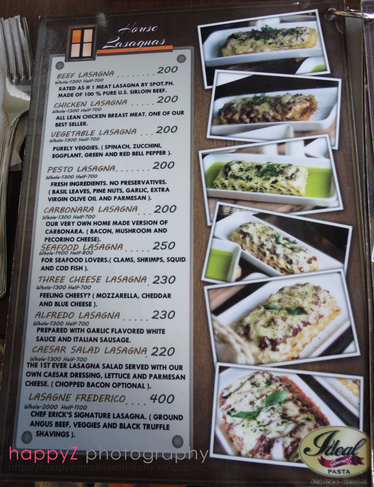 happyZ: MUNCHSTER BITES: House of Lasagna