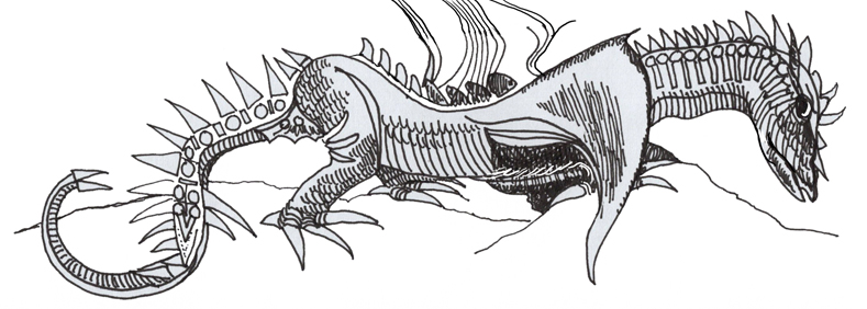 Art By-Products: Slinky Inky Dragon