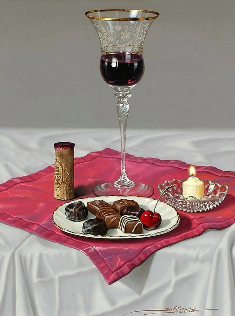 Historia y evolución de la pintura artística : Bodegón pintura realista