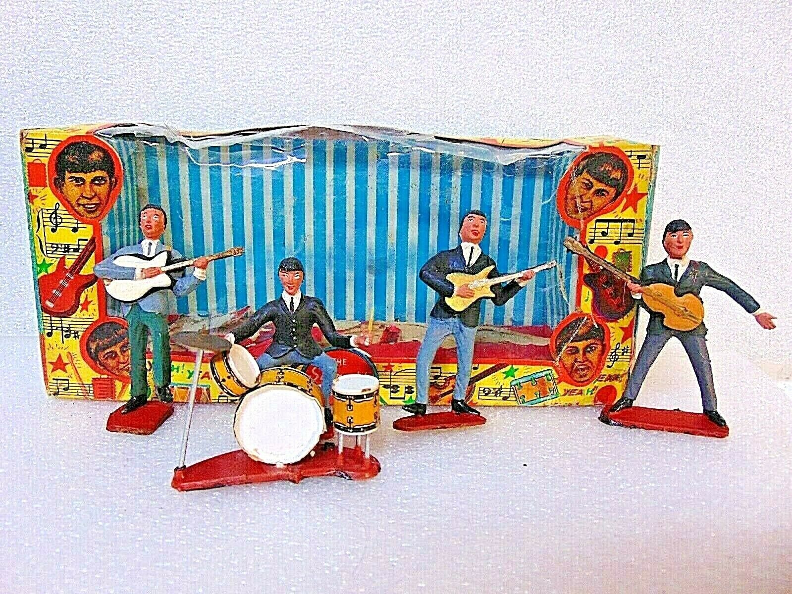 Vintage Beatles plastic figures