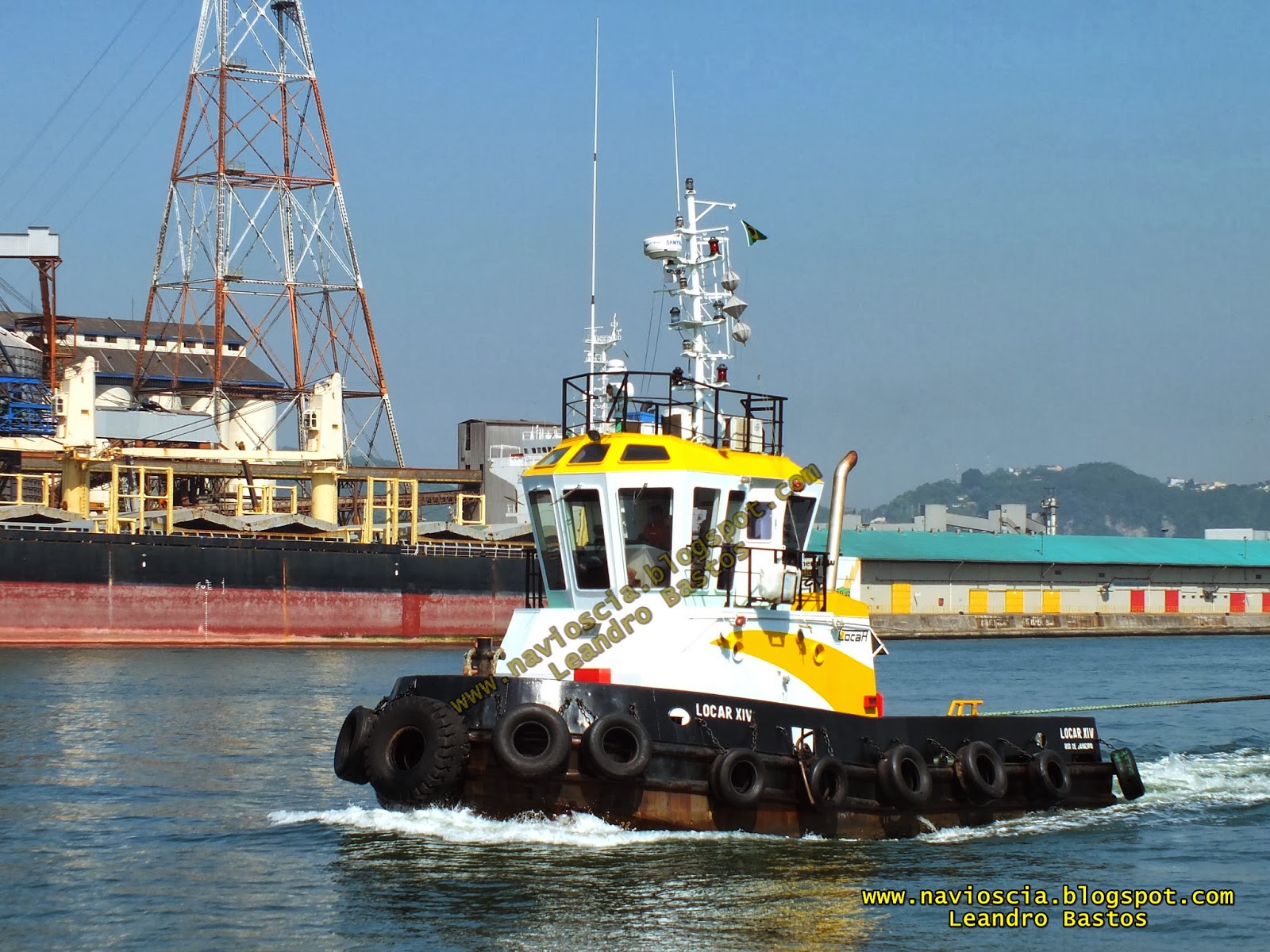 Navios de Santos & CIA: Rebocador LOCAR XVI / Balsa LOCAR X