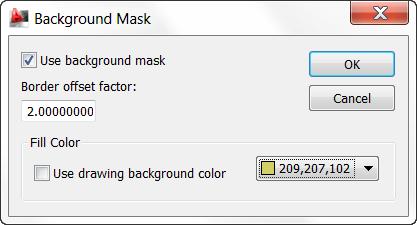 What New in AutoCAD?: Mtext Background Mask