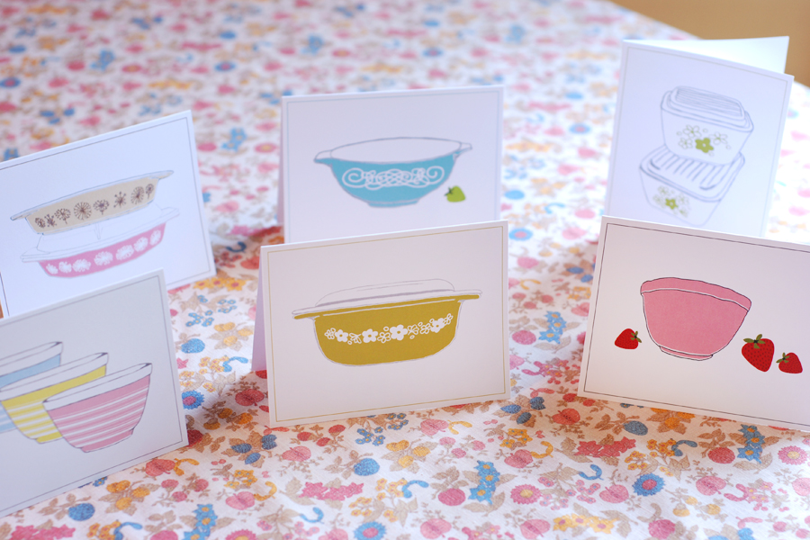 The Pyrex Collective: Vintage Pyrex Illustrated Paper Goods - On Sale!