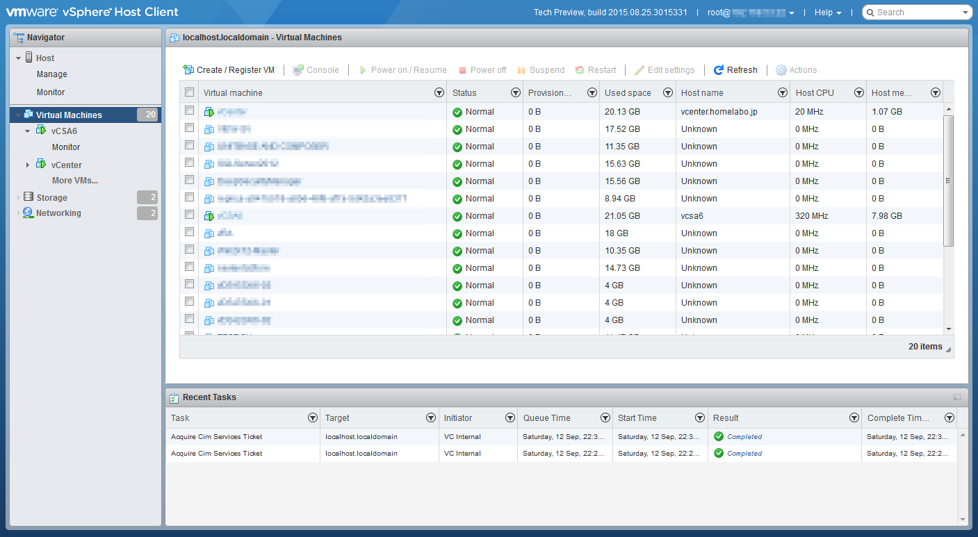 インフラSE修行日誌: vCenter ServerがなくてもWeb画面から管理可能 vSphere Embeded Host Clientが ...