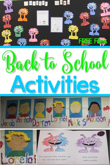 Back to school, First Week of School and Year Long Plan