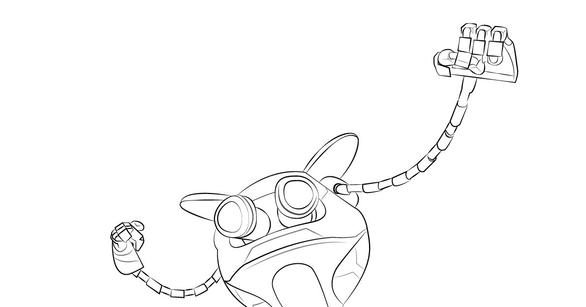 Ochobot from Boboi Boy - Gambar Mewarna | Colouring Picture