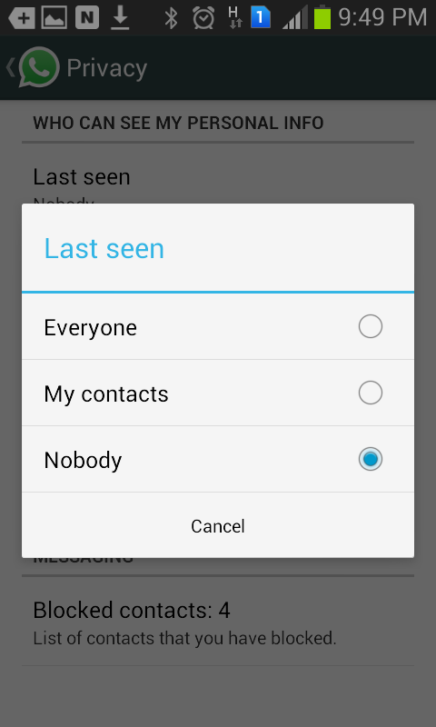 How to Disable or Change Last Seen Option in WhatsApp Chat « Jothis ...