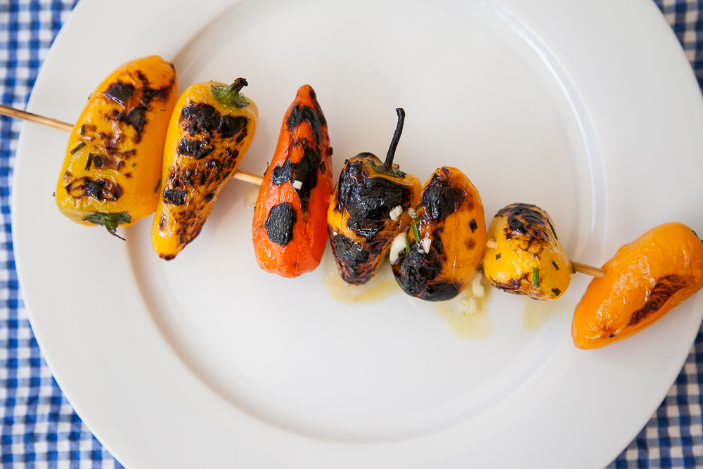 Dolce Fooda: Grilled Mini Sweet Peppers with Garlic Marinade